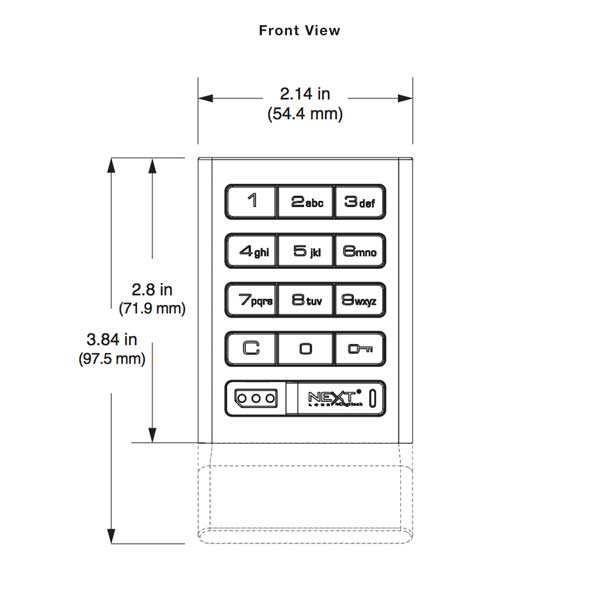 Digilock Axis keypad locks with Pull Handle - OjiSmart