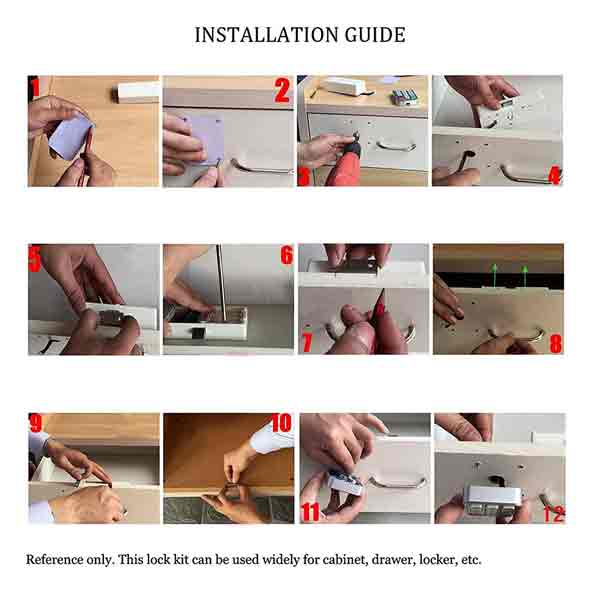 SNDJ 100 Cabinet Code Lock for Doors - OjiSmart