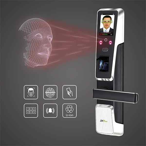 ZM100 Face Recognition Biometric Door Lock- Black - OjiSmart